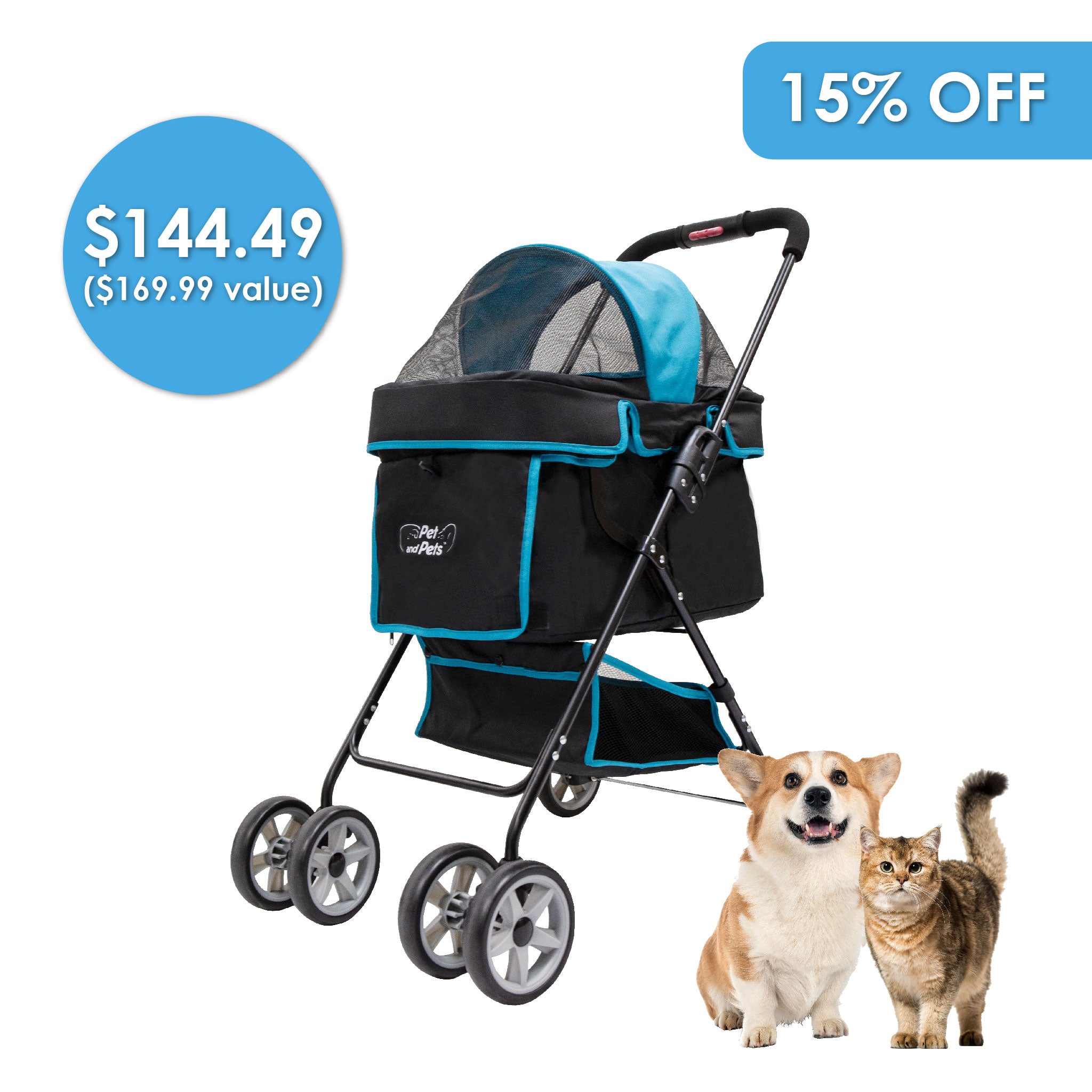 Pet and Pets Swift Pet Stroller for Dogs, Cats, and Small Animals by ...